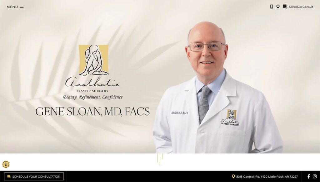 Little Rock Plastic Surgeon Unveils New Website Design